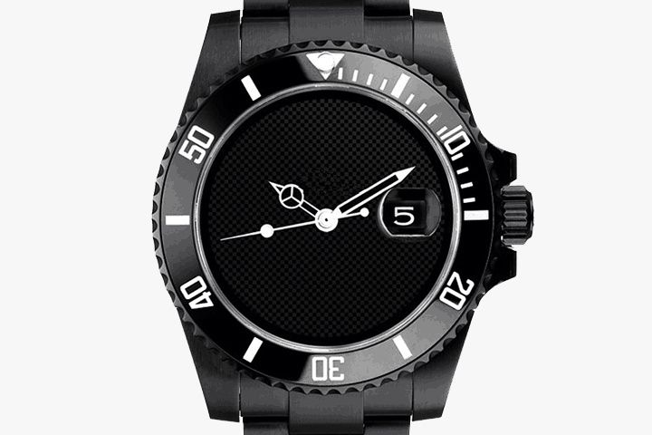 All Black Men Stainless Watches, Fashion Ceramic Sapphire Glass ...
