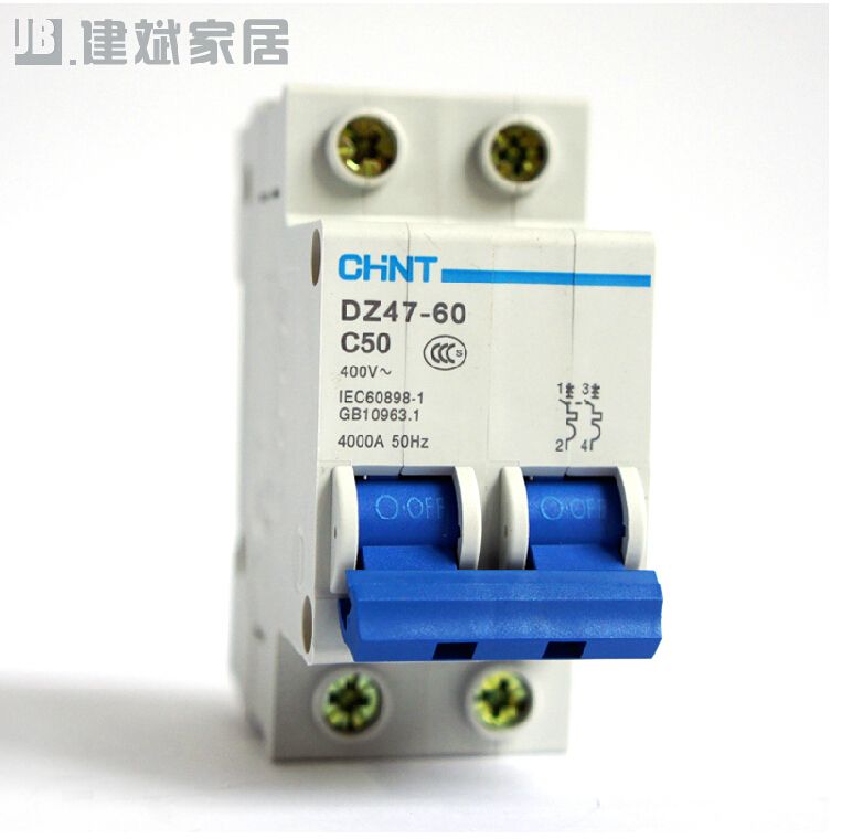 MCB CHNT Chint Breaker Miniature Circuit Breaker DZ47-60 C50 2P 50A ...