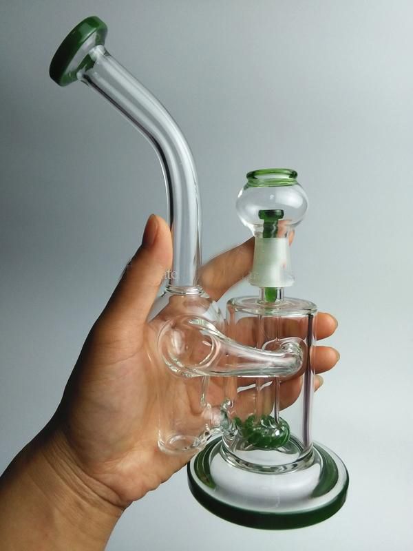 Green Bongs Water Pipes New Bongs Small Bong Mini Glass Bongs Pocket 14 ...