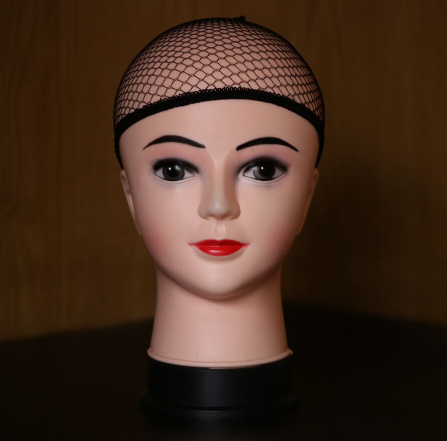 Black Color NEW Fishnet Wig Cap Stretchable Elastic Hair Net Snood Wig ...