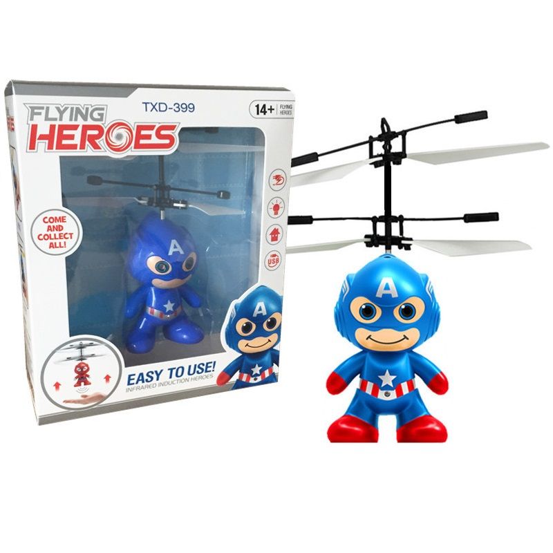 RC Toy Flying Remote Control Spaceman Helicopter Induction Aircraft Toy ...