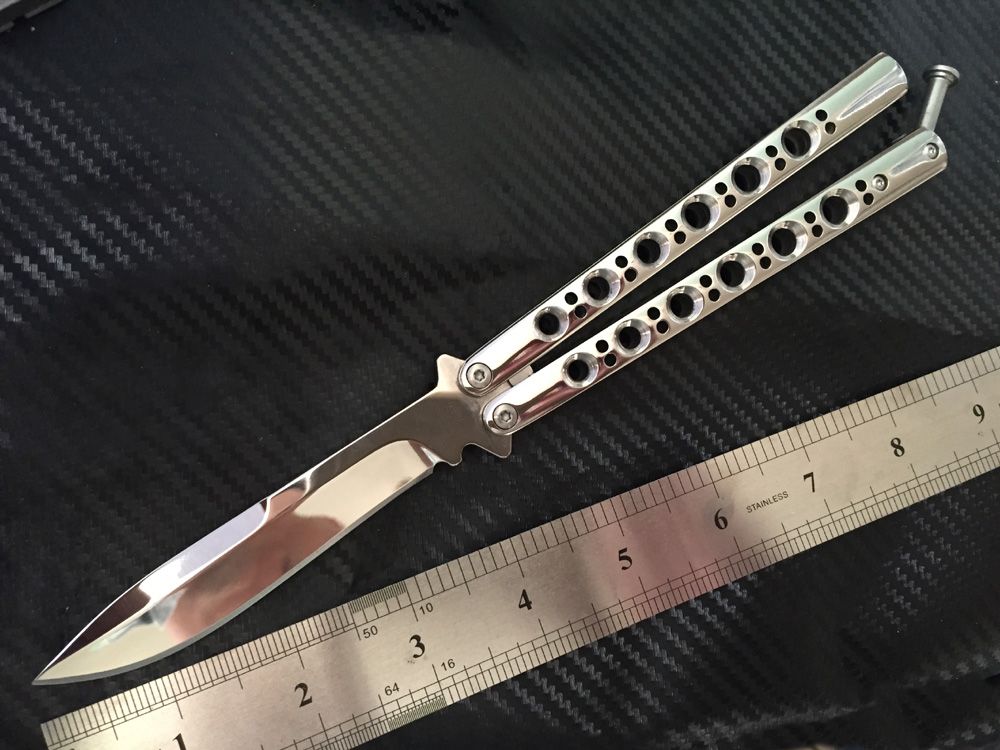 Theone Bm42 Butterfly Knife Balisong Polish Mirror 440c Steel Handle ...