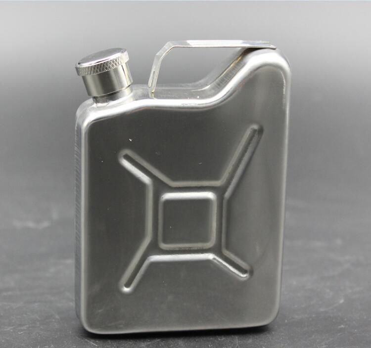 2021 5oz Oil Jerry Can Hip Flask Wine Pot Stainless Steel Fuel Petrol ...