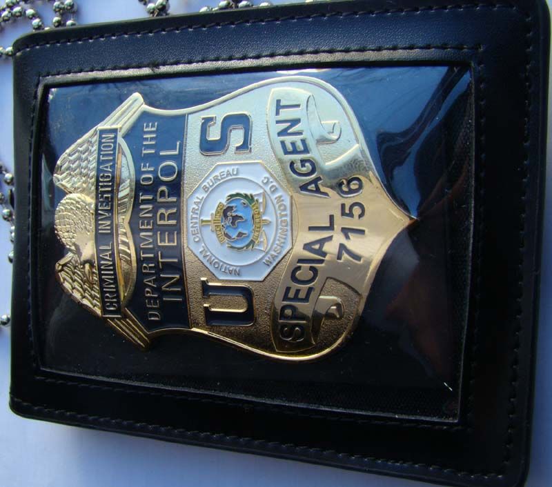 Best Metal Badge International Interpol Badge Badge With Large Copper ...