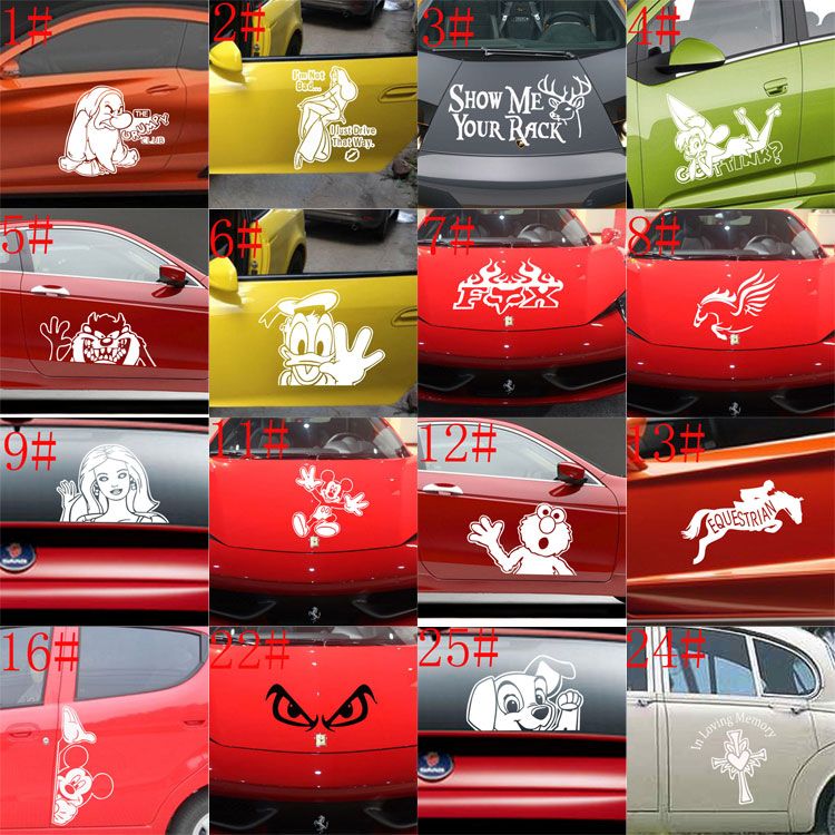 2017 25 Styles Mixed Small Size Car Sticker Cool On Board Car Styling ...
