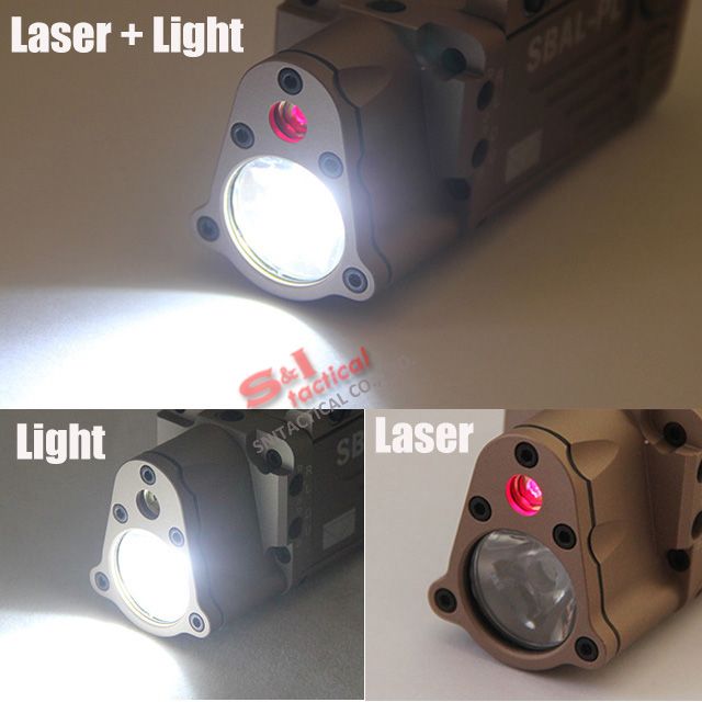 Tactical CNC Making SBAL PL White Light LED Gun Light With Red Laser ...