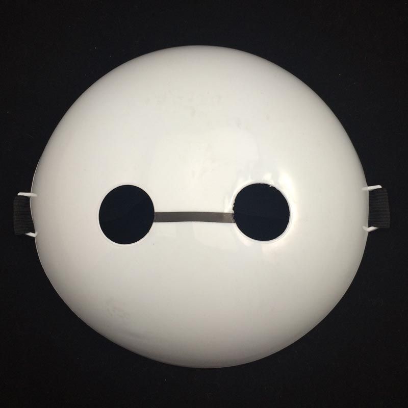 White Mask Big Hero 6 Baymax Cartoon Full Face Mask Cosplay Halloween ...