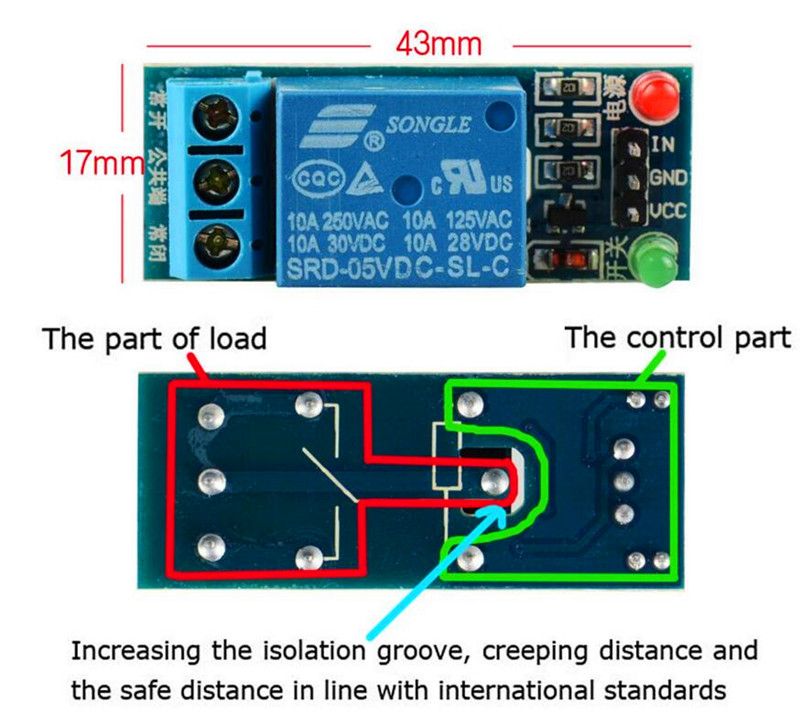 New 1Channel 5V Relay Expansion Board Module Low Level Triger For ...