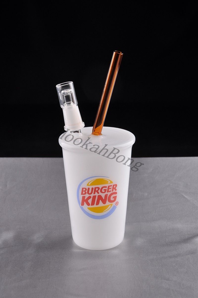 2019 BURGER KING CUP Glass Bong With Domeless Glass Nail Concertrate ...
