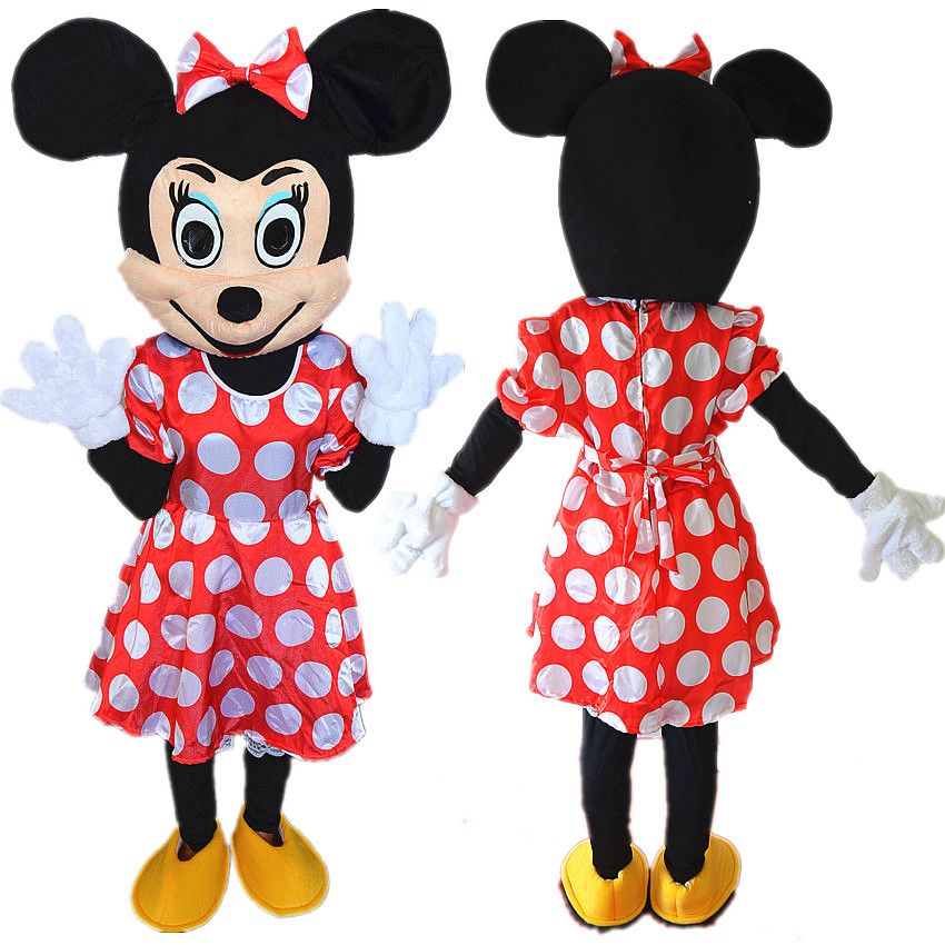 High Quality Minnie Mouse Adult Mascot Costumes Fancy Dress Epe Head ...