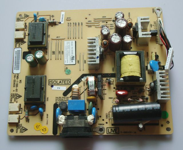 New Original LCD Monitor Power Board Supply PCB Unit For HP W2 PWB 1186 ...