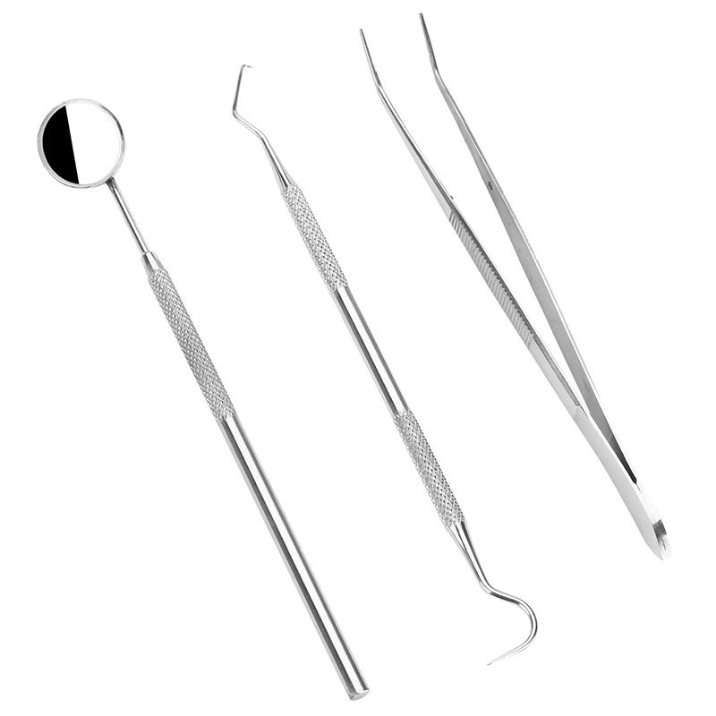 Dentists Tools Kit 3 In 1 Oral Care Dental Hygiene Tools Kits Stainless ...