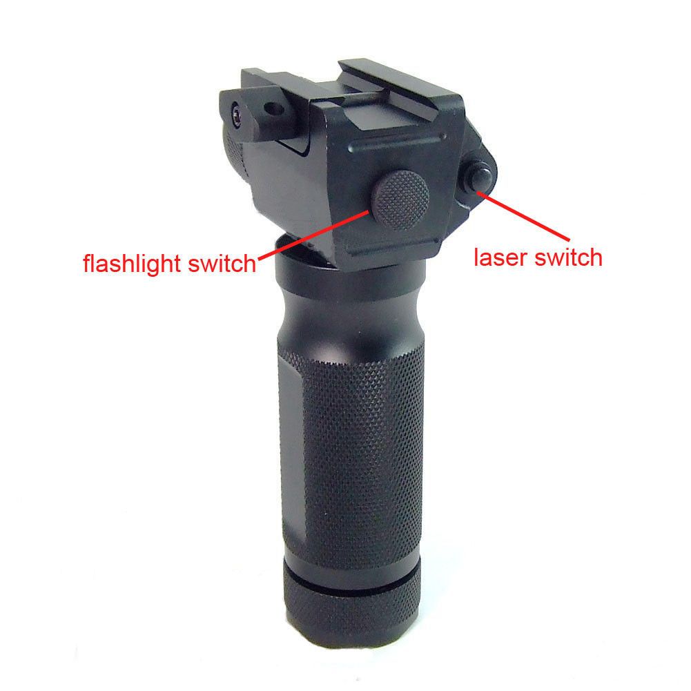 Tactical Vertical Fore Grip CREE LED Hunting Flashlight With Integrated ...