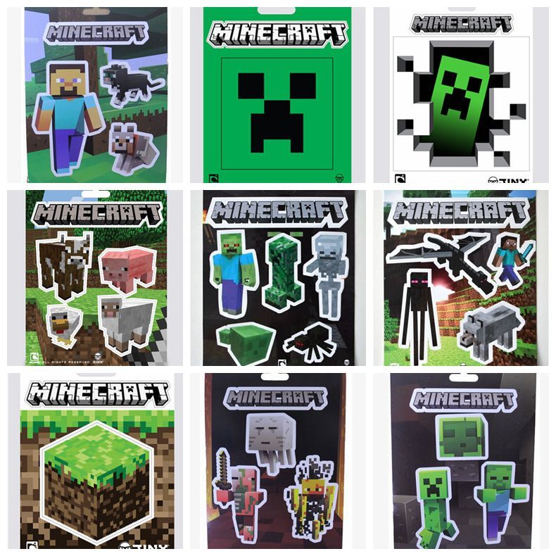 Best Minecraft Stickers 11 Styles Creeper Decorative Stickers Wall ...