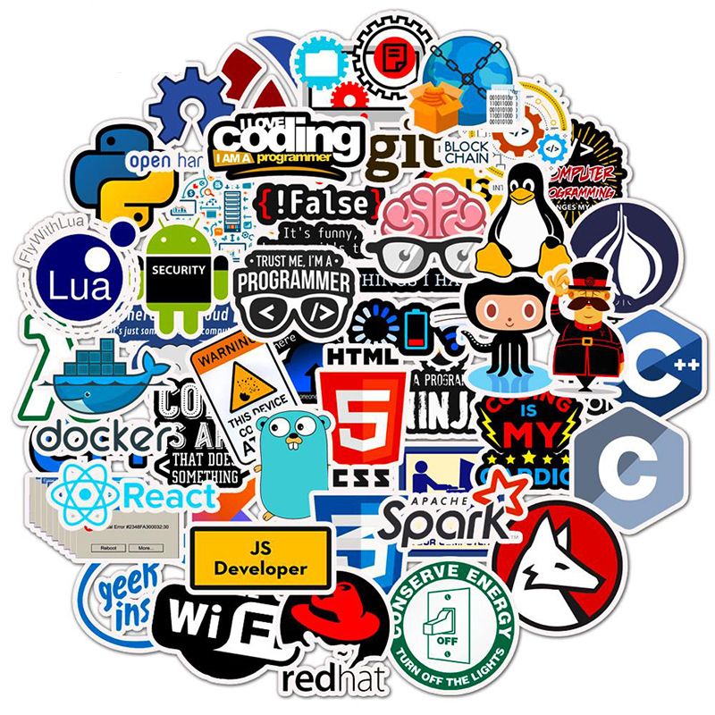 2020 Programming Sticker Technology Software Programs Data Computer Stickers For Geek Diy