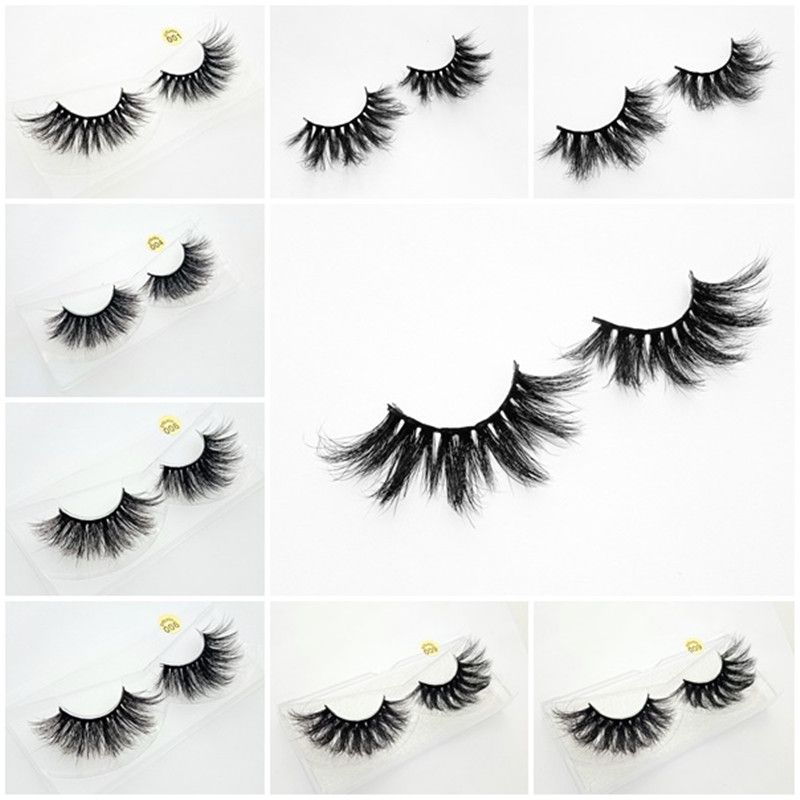 5d Mink Eyelashes 25mm Lashes Dramatic 3D Mink Eyelashes False ...
