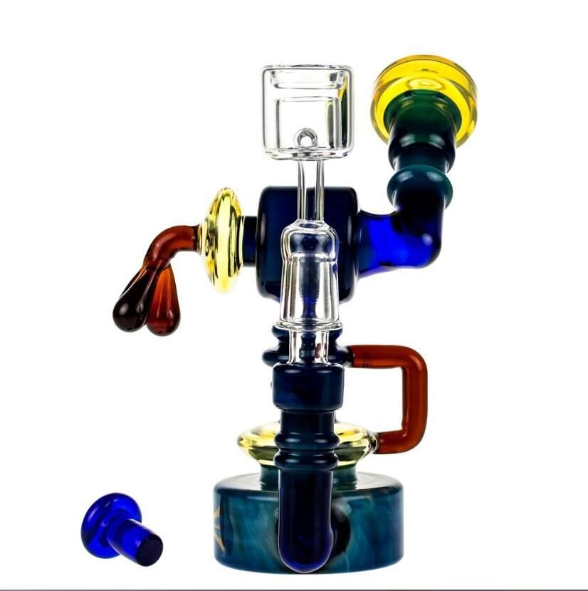 2020 New Design Recycler Robot Colorful Bong Heady Wax Bongs Dab Rig ...