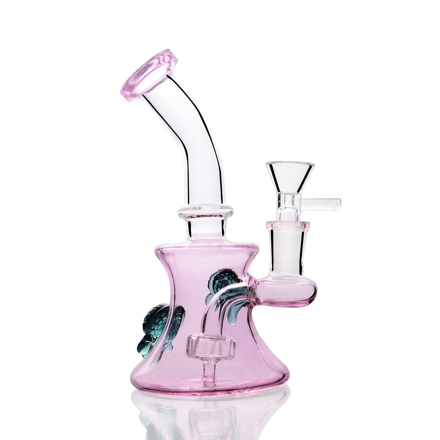 2019 Pink Glass Water Bong Mini Unique Glass Bong Function Heady Oil ...