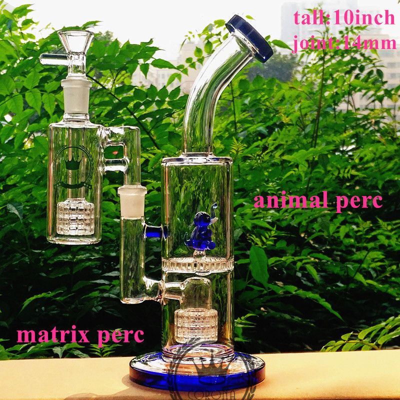 2019 Factorys Double Recycler Bong Scientific Phonix Glass Bong Klein ...
