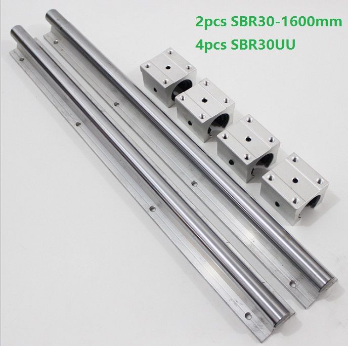 2021 SBR30 1600mm Linear Guide /Rail + SBR30UU Linear Bearing Blocks ...