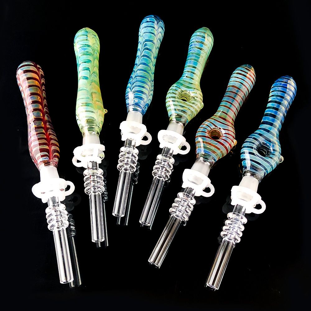 2021 DHL Free Glass NC With Quartz Tip Dab Straw Oil Rigs Silicone ...