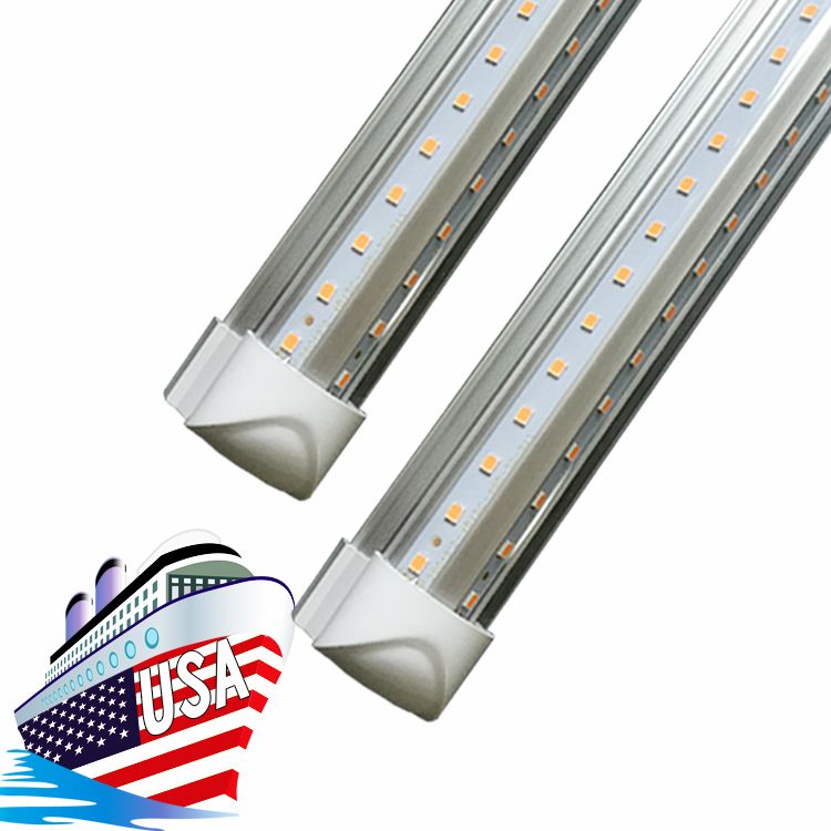 SMD 2835 T8 V Shaped Integrated LED Tube Double Line Bar Light 1ft 2ft ...
