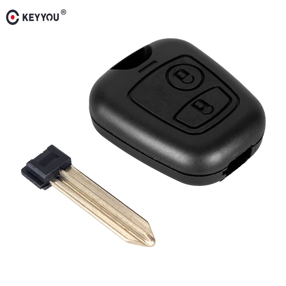 2 Buttons Remote Key Flip Fob Car Key Case For Peugeot Partner Expert ...