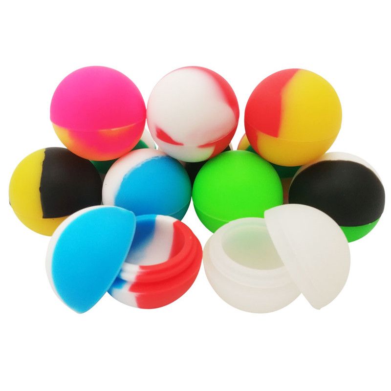 2021 5.6ml Mini Ball Shape Food Grade Silicone Container For Dabs ...