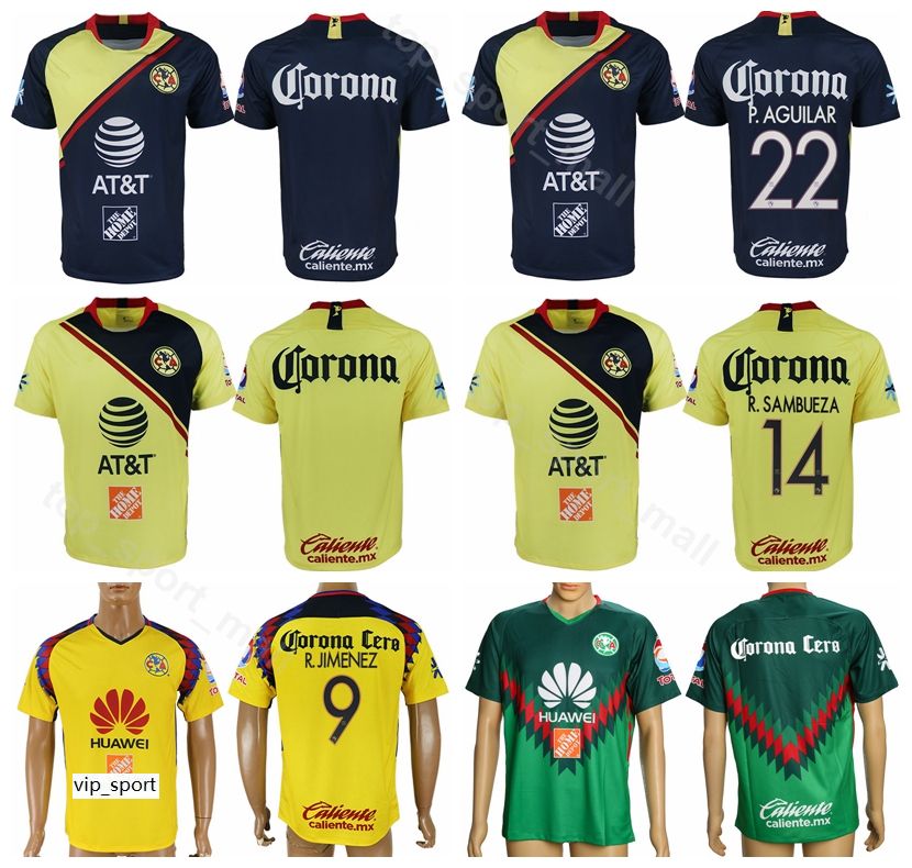 FC Liga MX México Club América Jersey 2018 2019 Fútbol 22 AGUILAR 24 ...
