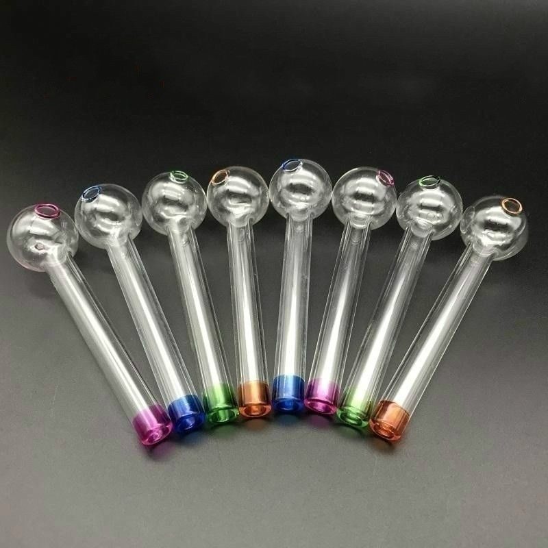2021 Pyrex Crack Pipe Colorful Glass Oil Burning Pipe High Quality Mini ...