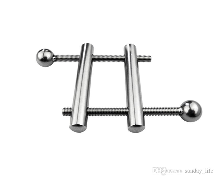 New Male Stainless Steel Scrotum Ball Stretchers Stimulate Testis Penis