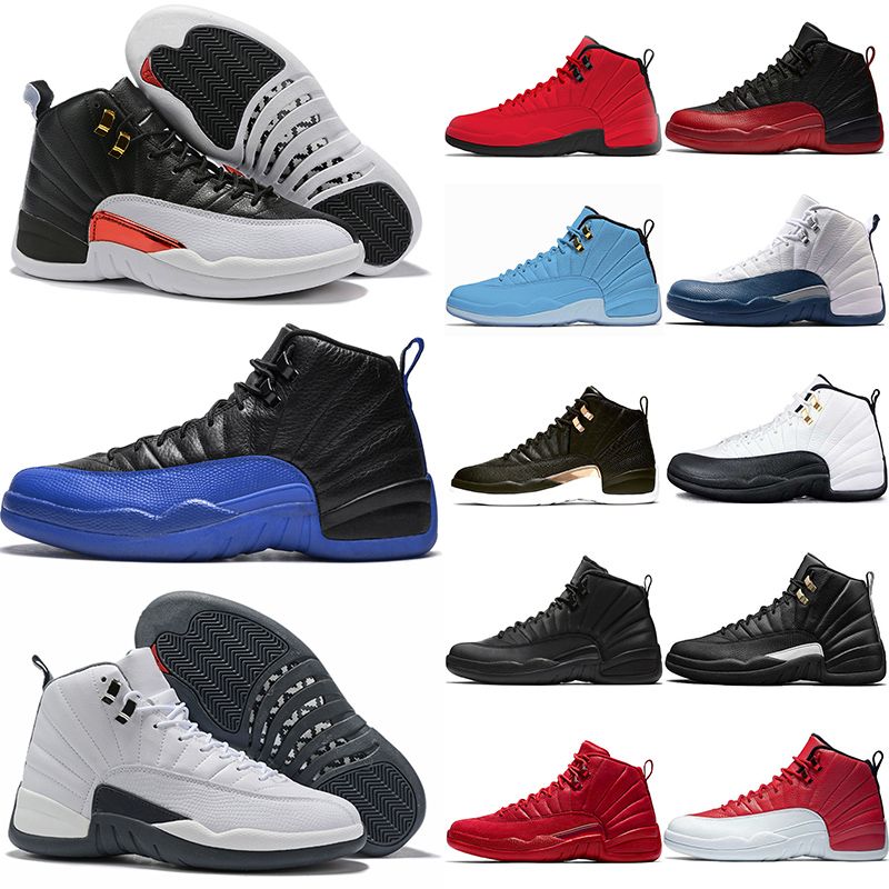 Designer 12s Men Basketball Shoes 12 Reverse Taxi Game Royal White Grey ...