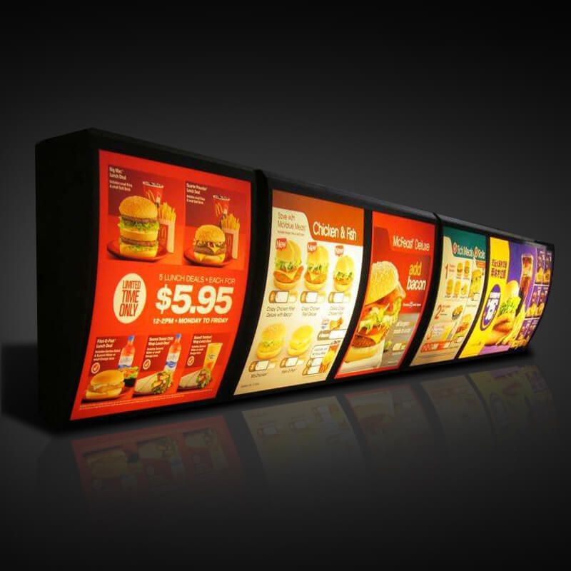 2019 KFC Menu Board Light Box Fast Food Store Menu Display Wall Mount ...