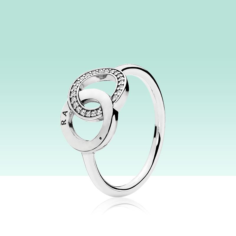 2020 925 Sterling Silver Circle Rings With Original Logo Box Fit ...