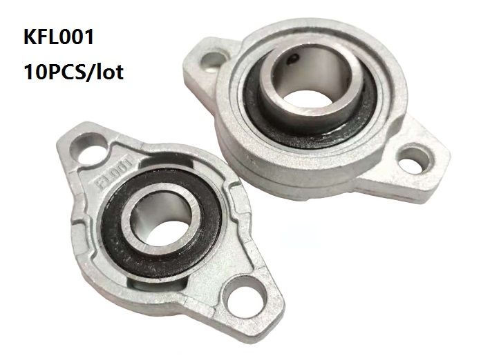 2021 KFL001 FL001 12mm Zinc Alloy Bearing Units Pillow Block Bearings ...