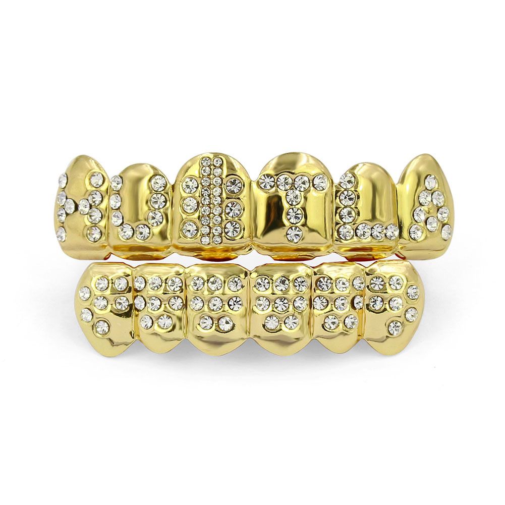 Teeth Grills For Kids Dr.Lefran Hip Hop Gold Plated Dental Grills Cap ...