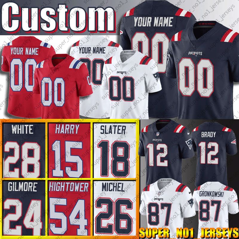 Compre Personalizado New 1 Cam Newton Jersey England 26 Sony Michel ...