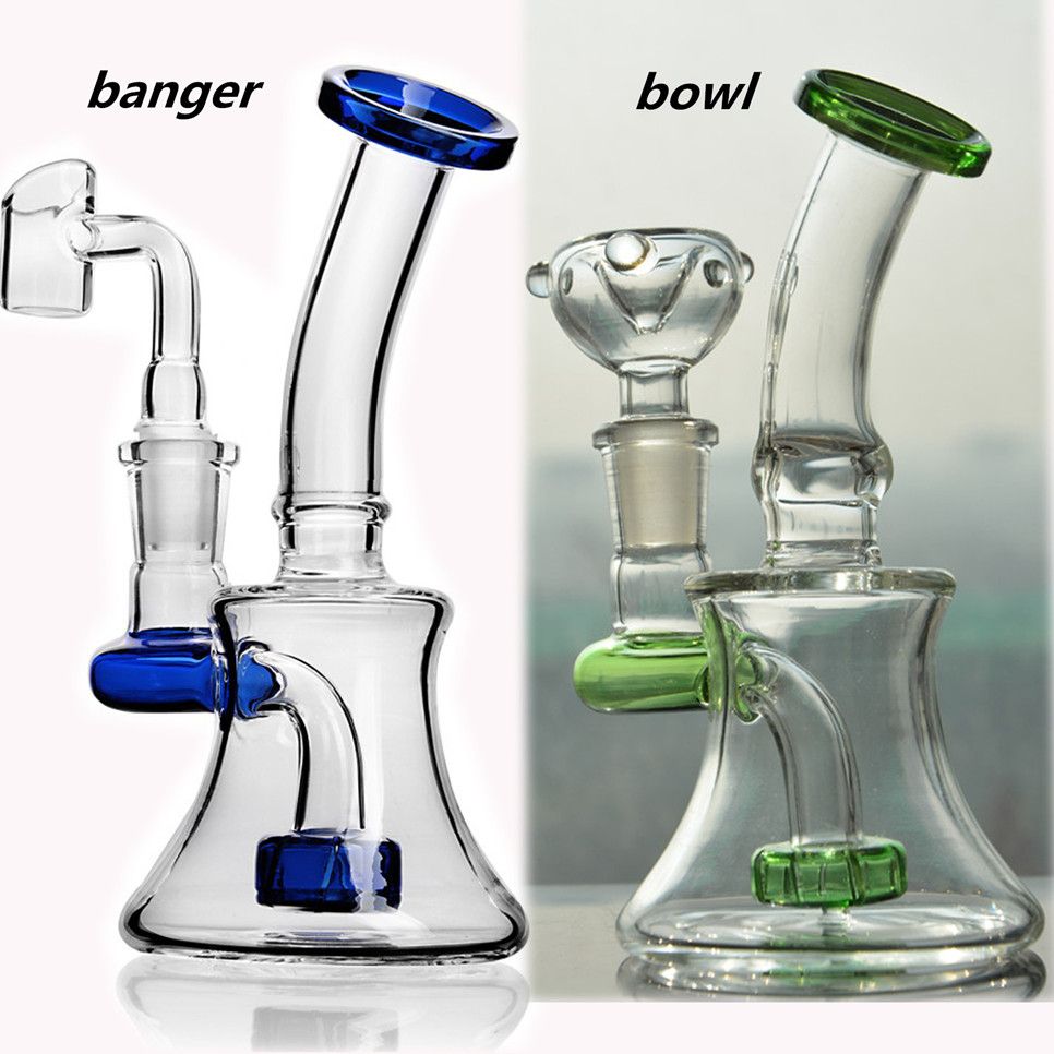 Compre 6.3 Inchis Small Dab Bongs TORO Glass Water Bong Plataformas ...