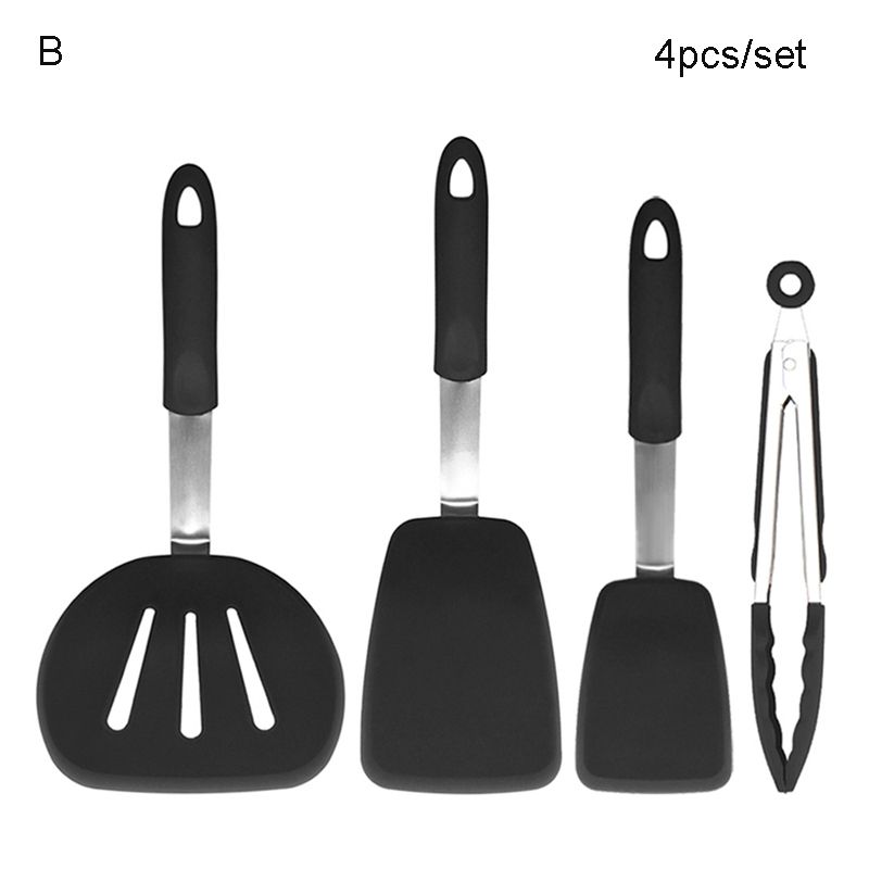 2021 Silicone Turners Spatula Set Pancake Flippers Non Stick Rubber ...