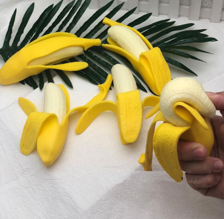 Simulation Peeling Banana Novelty Toys Vent Banana Creative Adult