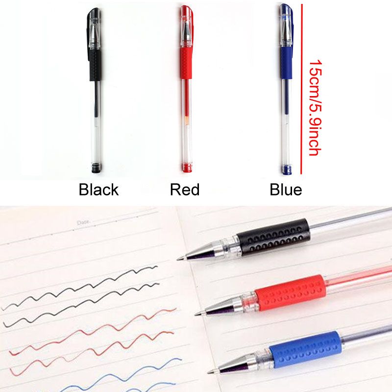 2021 Office Smooth Writing Gel Pens School Supplies Student Black Red ...