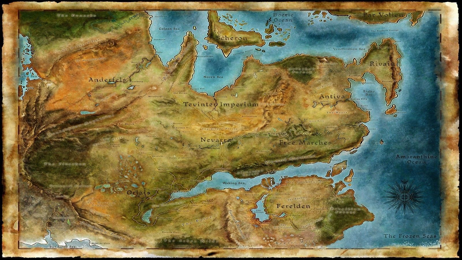 Dragon age map of thedas - lopaunderground