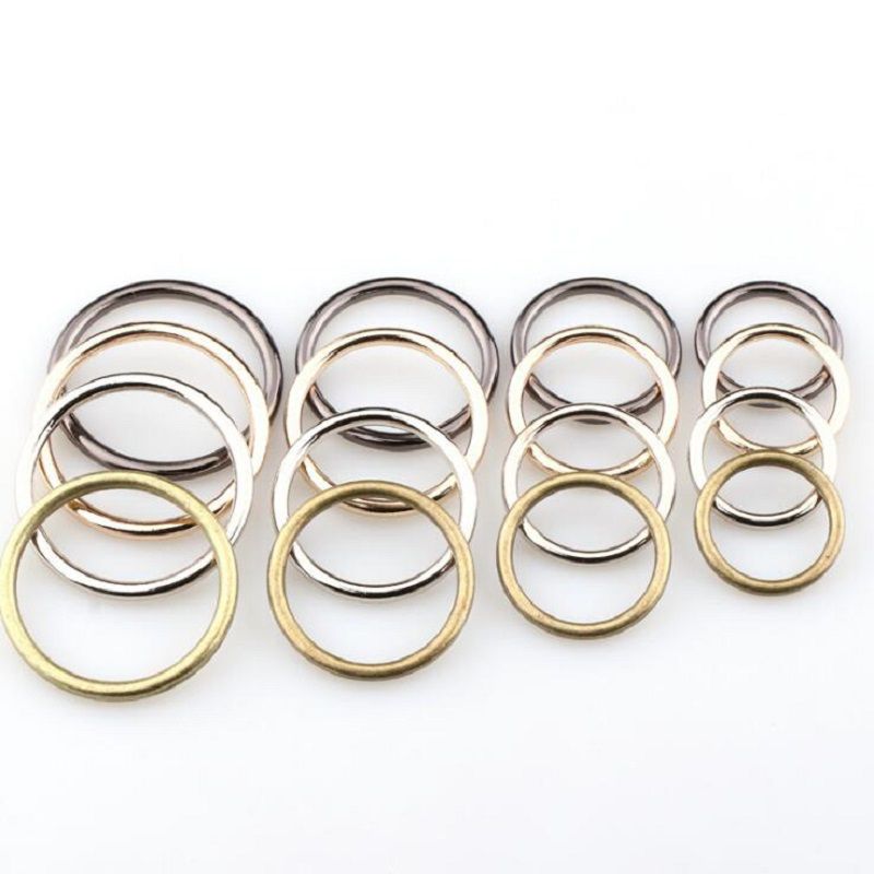 2020 20mm/25mm/30mm/35mm Black/Gold/Silver Circle O Ring Connection ...