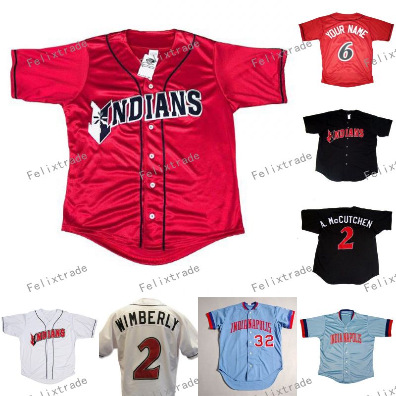 2020 Mens Indianapolis Indians Baseball Jerseys Custom Your Name Your ...