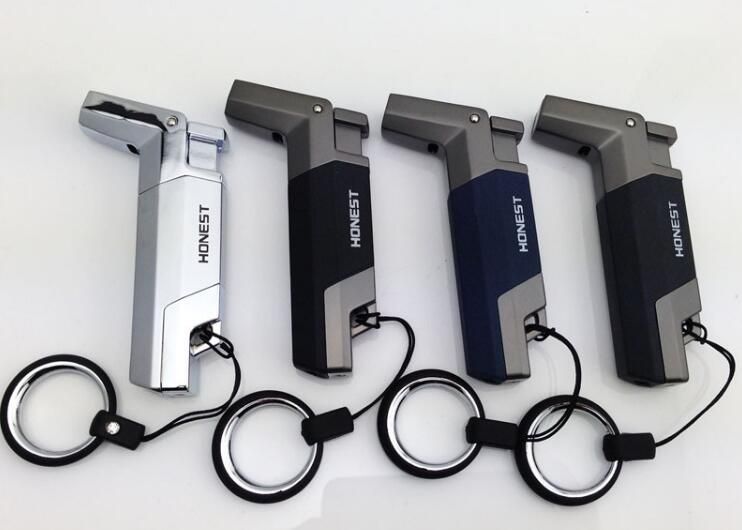 2021 Honest Metal Torch Butane Lighter Windproof Stainless Steel Jet ...