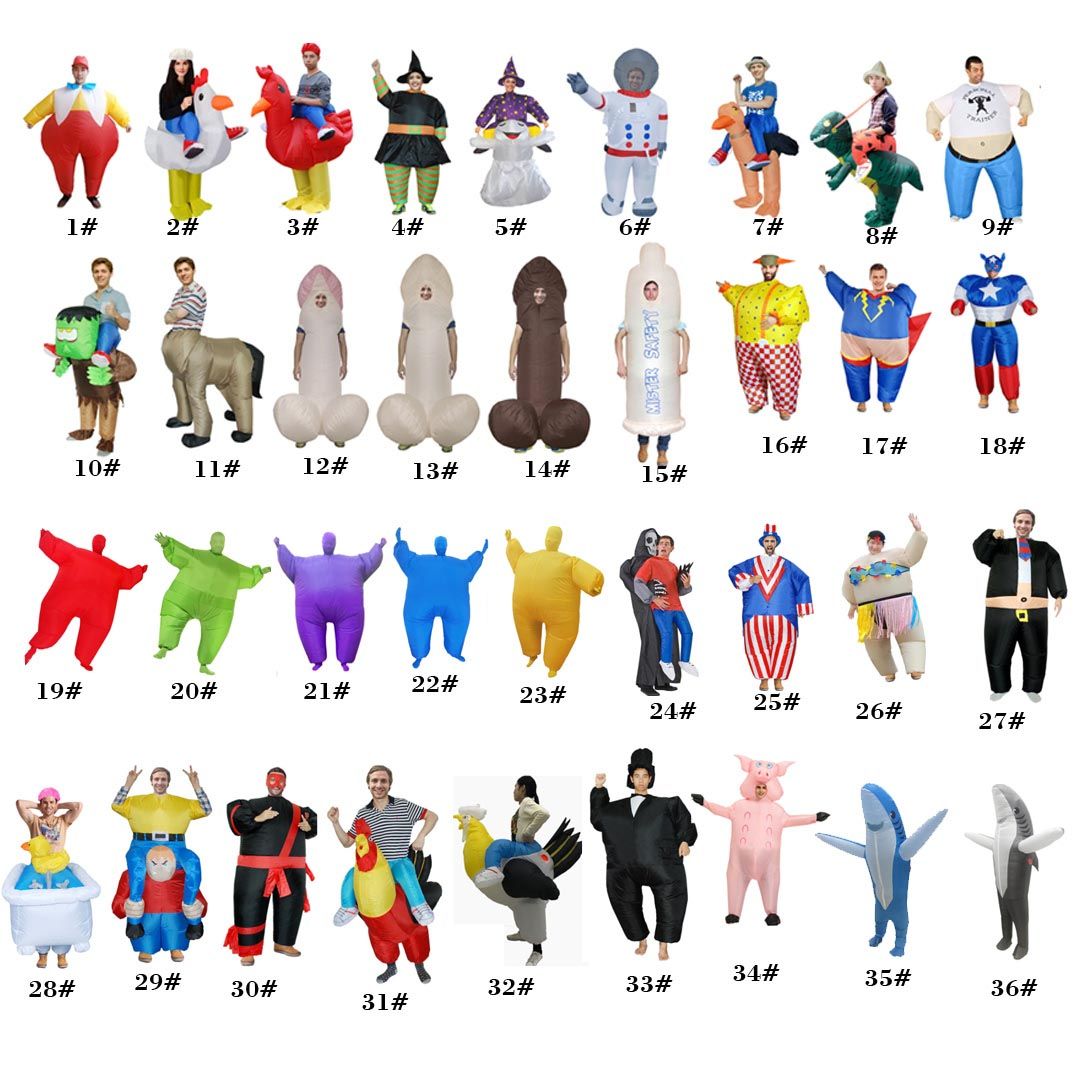 Compre Traje De Alta Calidad Trajes Inflables Partido De Cosplay Del Vestido De Festival De ...