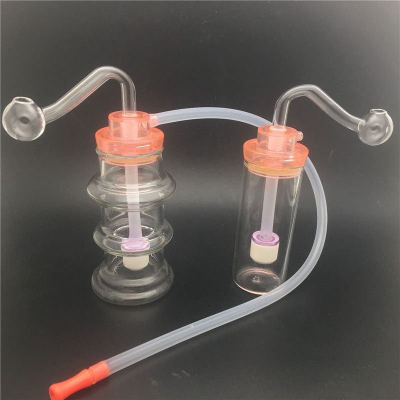 2021 New 4.5inch Glass Oil Burner Bubbler Water Bong Pipe Mute ...