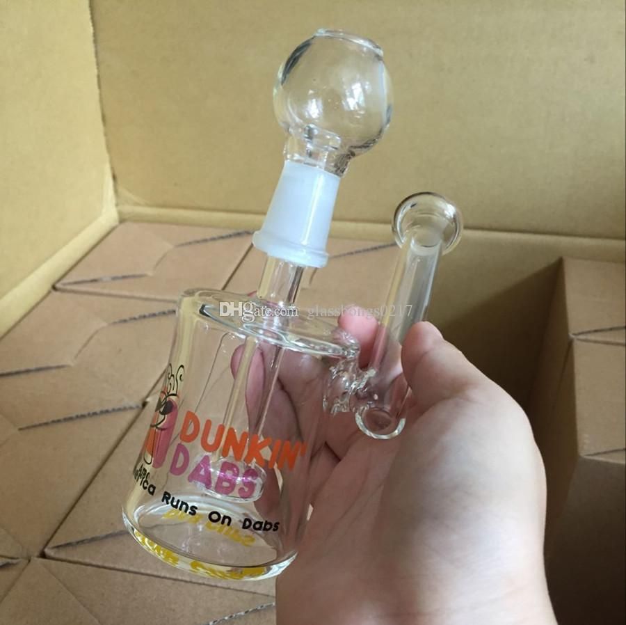 2020 Mini Glass Bong Oil Rig Dunkin Dabs American Runs On Dabs Two ...