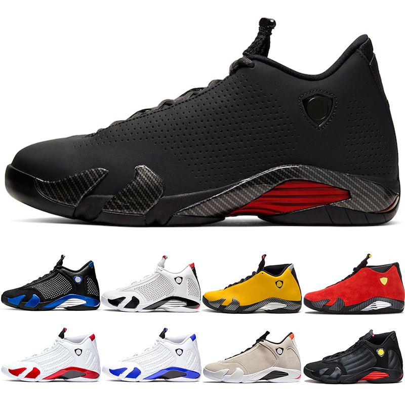 2020 14s Men Basketball Shoes 14 Chaussures Black Yellow Red Hyper ...