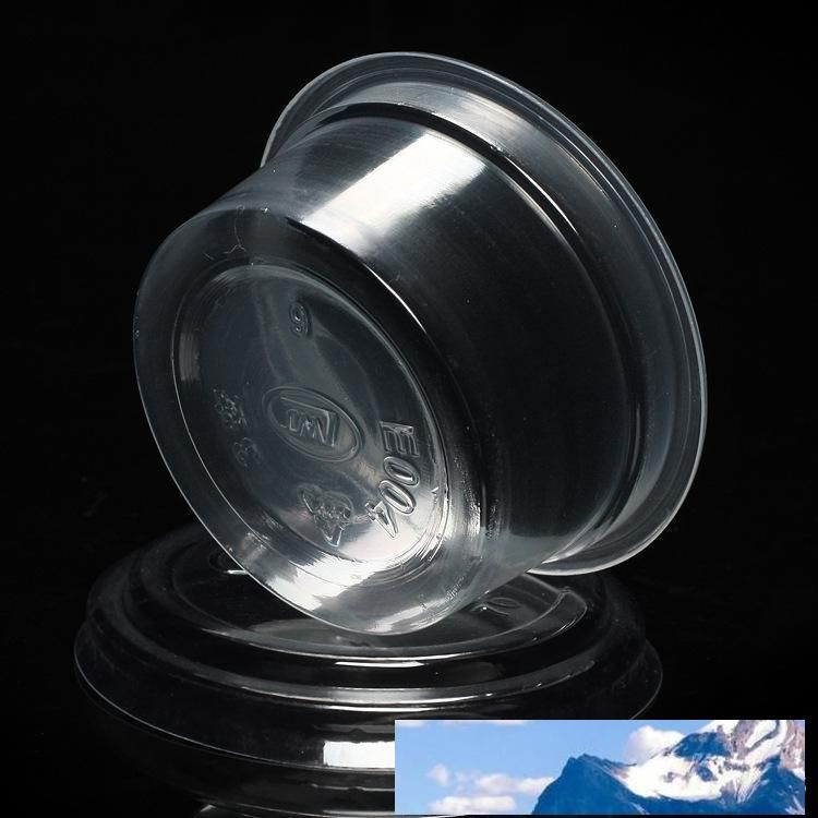 2021 90ml/3oz Disposable Plastic Pudding Cups With Lid Thickening Clear ...